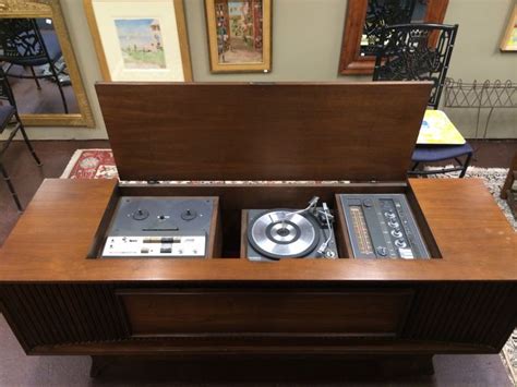 Hidden Turntable Console