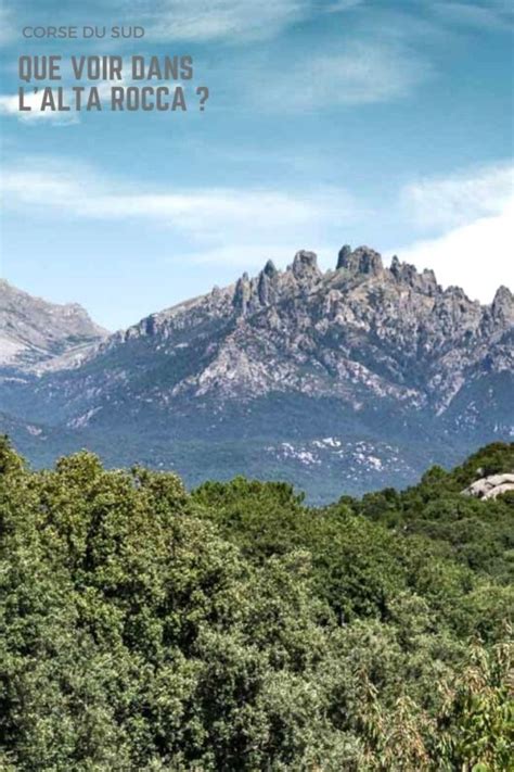 Que Voir Dans La Région De Lalta Rocca En Corse Voyager En Photos