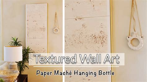 Diy Abstract Wall Art Paper Mâché Wall Decor Youtube