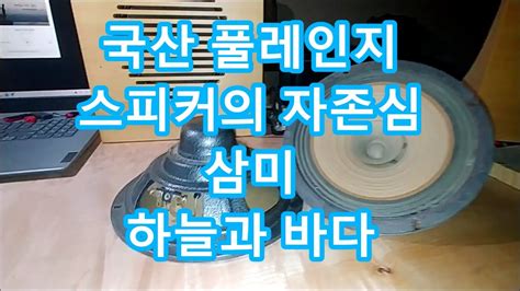 국산 8인치 풀레인지 스피커의 전설 삼미 하늘과 바다 비교 청음 책상머리용 6v6 싱글앰프와 함께 Youtube