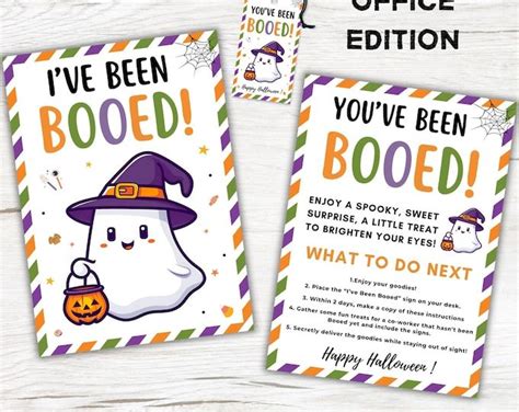 Booing Game Coworkers I Ve Been Booed Coworker Game I Ve Been Booed Printable Booed Signs You Ve