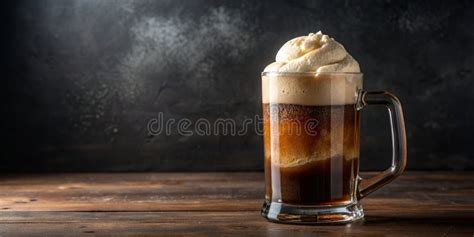 Root Beer Float In A Frosted Mug National Root Beer Float Day Concept