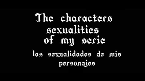 Las Sexualidades De Mis Personajes My Characters Sexualities YouTube