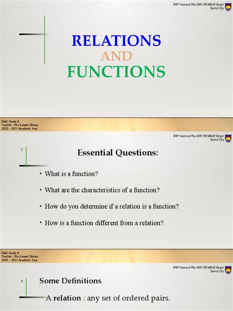 Relations And Functions Pdf Function Mathematics Mathematics