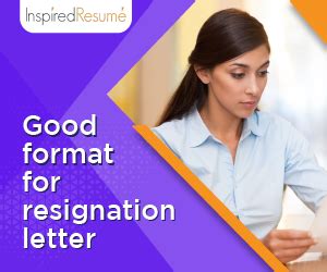 Resignation Letter Format