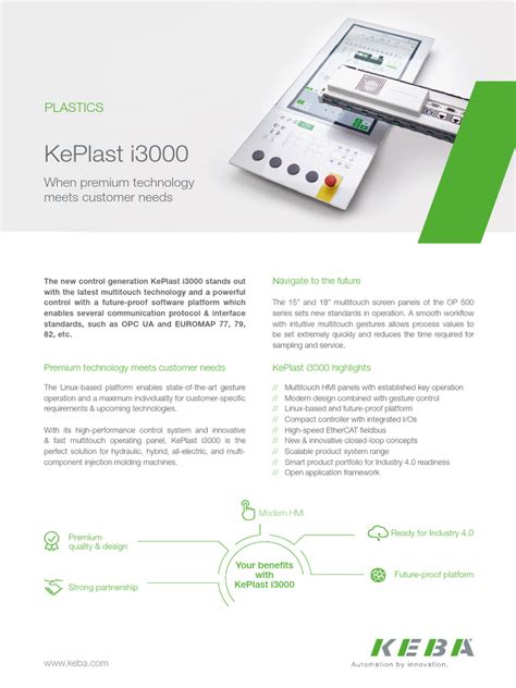 Keplast I3000 Data Sheet En Pdf User Interface Computer Keyboard