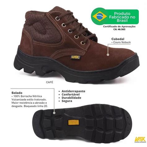 Bota Feminina Com Ca Bico De Pvc Botinha De Epi Botina Para Obra Bota