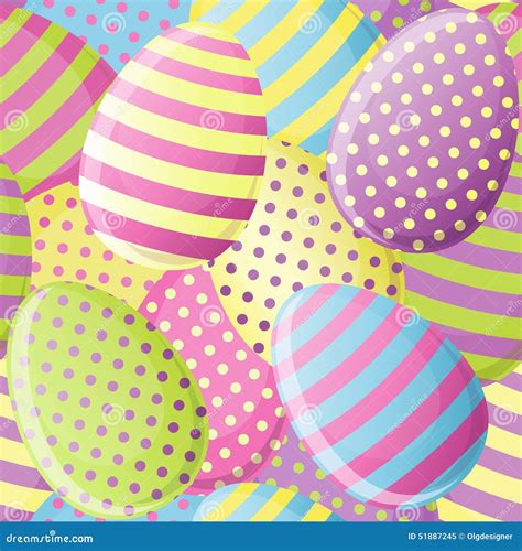Easter Egg Seamless Pattern Stock Vector Illustration Of Decorative Background 51887245
