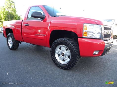2007 Victory Red Chevrolet Silverado 1500 Lt Regular Cab 4x4 29266195