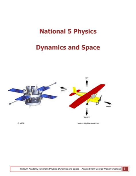 Nat 5 Physics Dynamics And Space