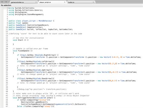 Problem With Bullets In D Game Unity C Talk GameDev Tv