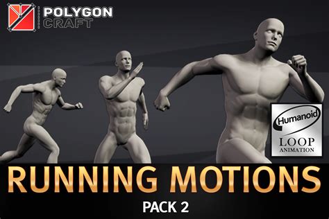 Running Motions Pack 2 3d Animations Unity Asset Store