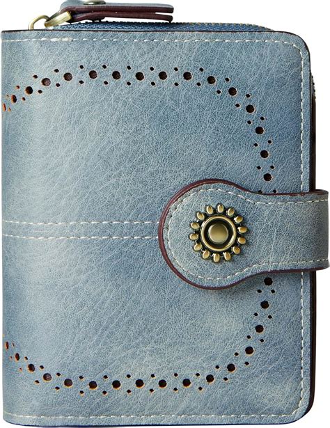 Tfkgs Small Womens Wallet Leather Rfid Blocking Bifold