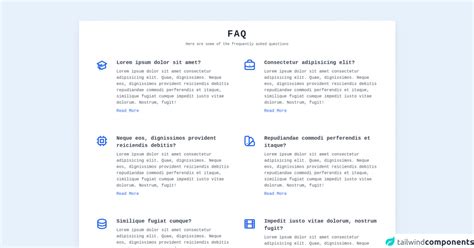 Tailwind Css Faq Page Pages Faq
