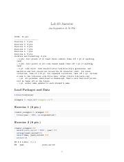Lab Answers Pdf Lab Answers Due September PM TOTAL Pts Exercise Pts