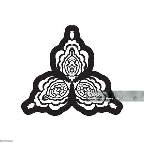 장식 채워진 실루엣 메뉴 인쇄 및 엽서에 적합합니다 벡터 0명에 대한 스톡 벡터 아트 및 기타 이미지 0명 곡선 눈송이 Istock