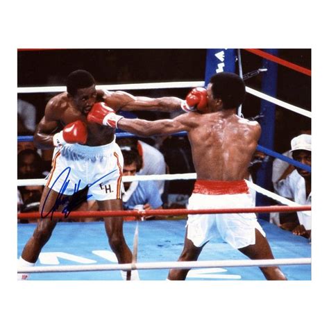 Autographe Hearns Thomas Vente Photo Dédicacée Hearns Thomas