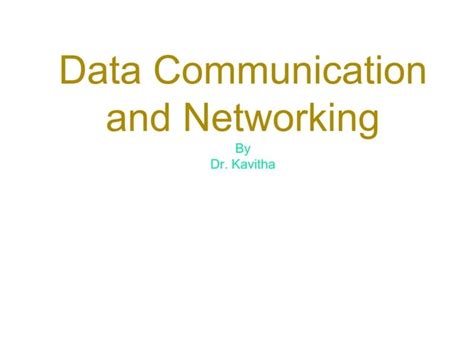 dcn chapter 1 ppt computer networking computing