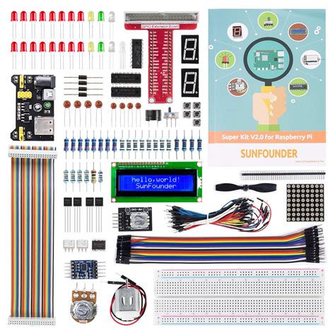 Sunfounder Project Super Starter Kit For Raspberry Pi 3 2 Zero And Model B A W 40 Pin Gpio