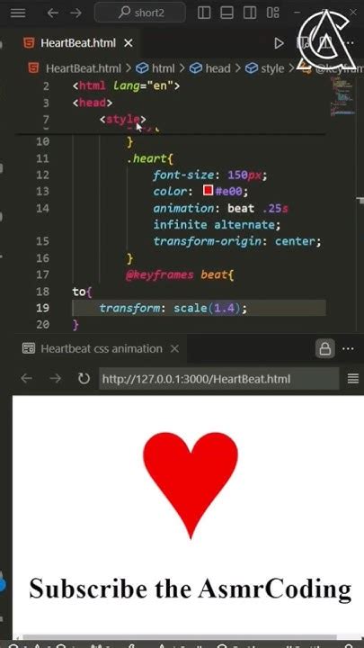 Heartbeat Css Animation Youtube