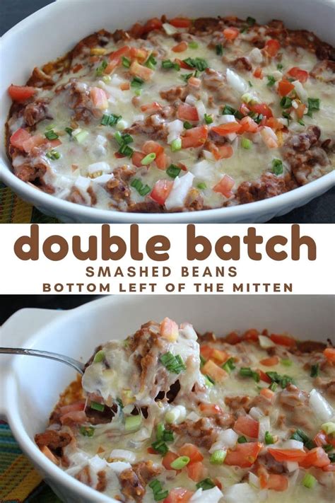 Double Batch Smashed Beans Recipe Bean Salad Recipes Easy Side