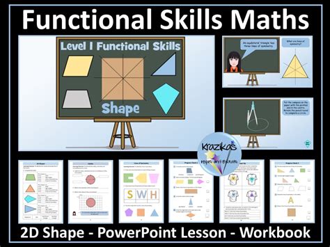 Level 1 Functional Skills Maths 2d Shapes Powerpoint Lesson And