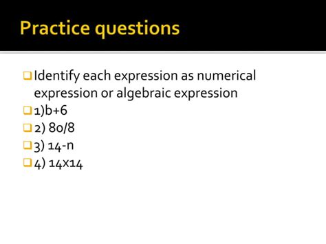 Variables And Expressions PPTX