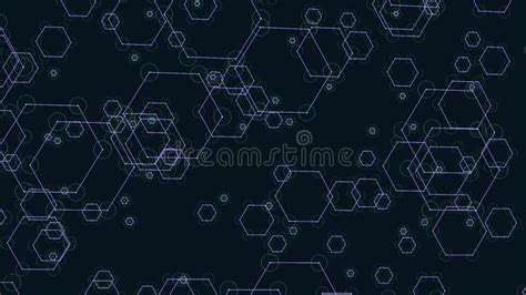 Interconnected Hexagons And Diamonds Form A Visually Striking Geometric Pattern Stock Footage