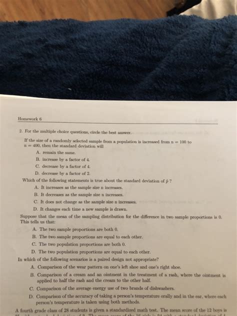 Solved If The Size Of A Randomly Selected Sample From A