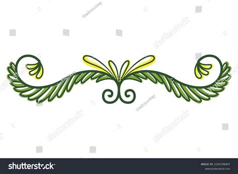 Green Text Divider Page Separators Design Stock Vector Royalty Free