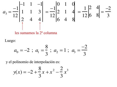 Ppt Calcular El Cero Del Polinomio De Orden 3 Que Pasa Por Los Puntos