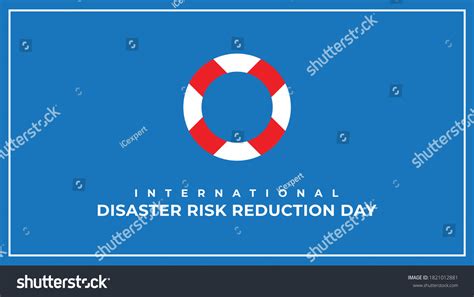 International Day Disaster Risk Reduction Vector Stock Vector Royalty