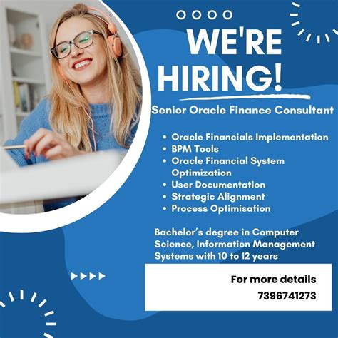 Madhuri M On Linkedin Wearehiring Oraclefinance Oracleconsultant Financejobs Erp