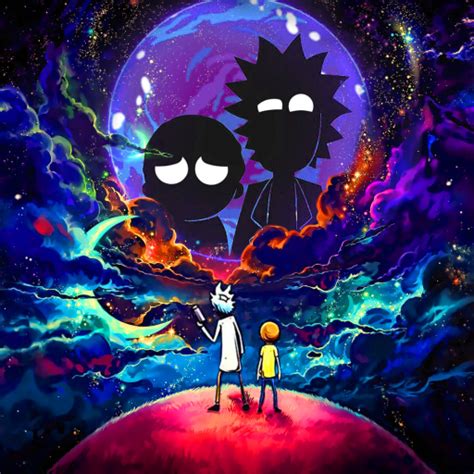Interdimensional Duo — Rick And Morty Cosmic Pfp Avatar Abyss