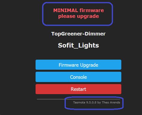 Tasmota Upgrade Configuration Home Assistant Community