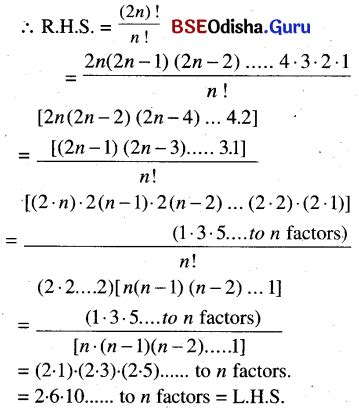 CHSE Odisha Class 11 Math Solutions Chapter 8 Permutations And
