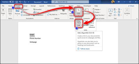 Easiest Way To Insert Hyperlinks In Word Document