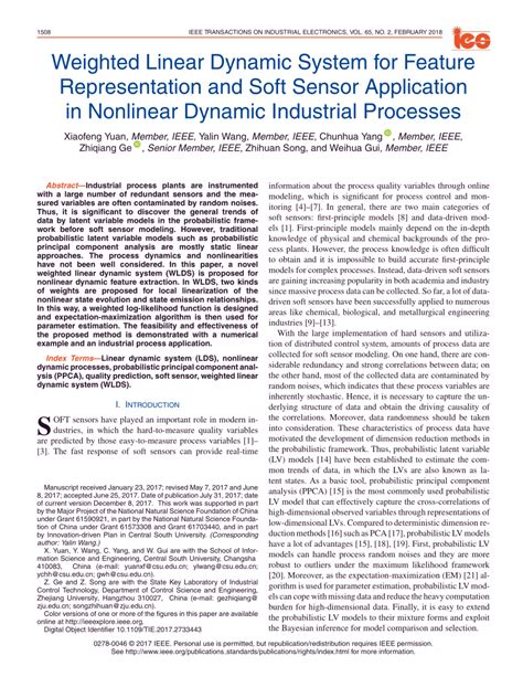 Pdf Weighted Linear Dynamic System For Feature Representation And