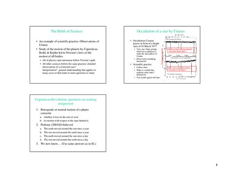 the birth of science lecture slides isp 205 docsity