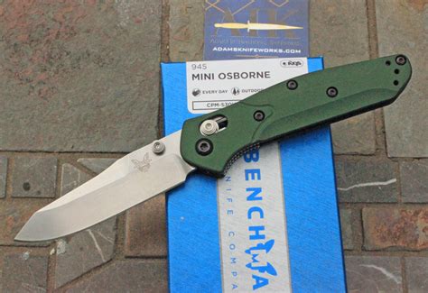 Benchmade Model 945 Mini Osborne Reverse Tanto Axis Folder Aik Adams