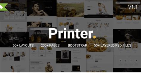 printer responsive multi purpose html5 template biggest collection