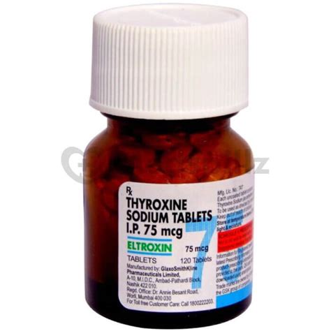 Buy Eltroxin 75mg Thyroxine Sodium Tablet Dosage 20 Off Cheap Price