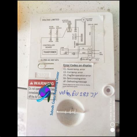 Voltas Ac Error Code VOLTAS EU JY Coding Note Error Code