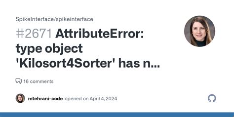attributeerror type object kilosort4sorter has no attribute set