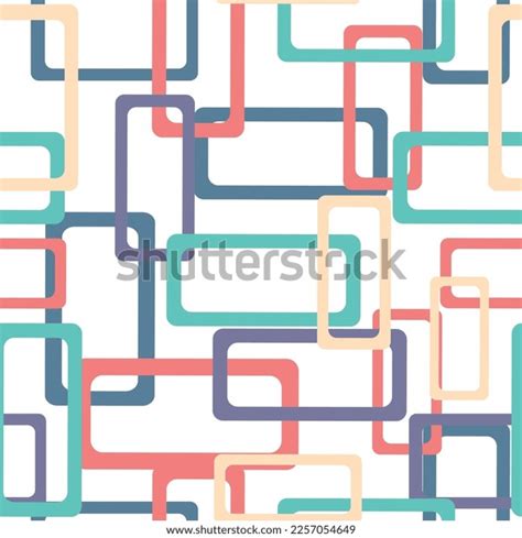 Flat Seamless Rectangle Pattern That Includes Stock Vector Royalty Free 2257054649 Shutterstock