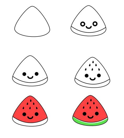28 Einfach Und Schön Wassermelone Zeichnen Ideen Zeichnenideencom