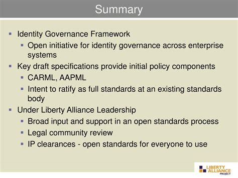 Ppt Identity Governance Framework “igf” Overview And Status Powerpoint Presentation Id 3318042