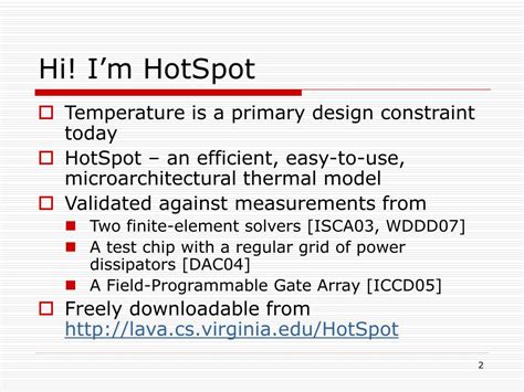Ppt An Improved Block Based Thermal Model In Hotspot 4 0 With Granularity Considerations