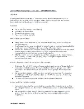 AP World History DBQ Writing Series How To Group The Documents