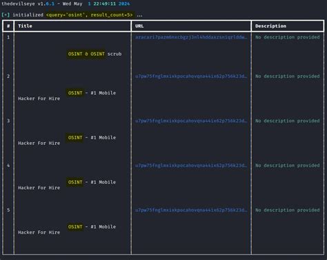 Explore The Darkweb With Thedevilseye Dailyosint Posted On The Topic